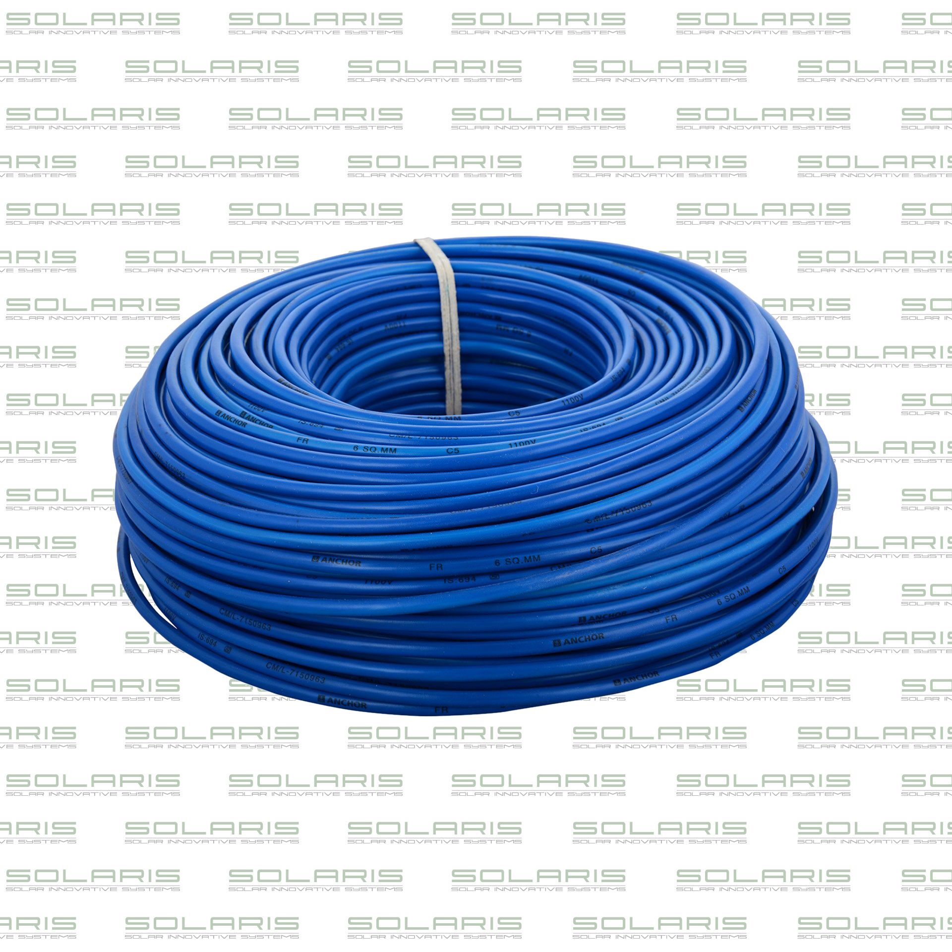 SOLARIS | Your Trusted Partner.... AC Cables 6mm Blue