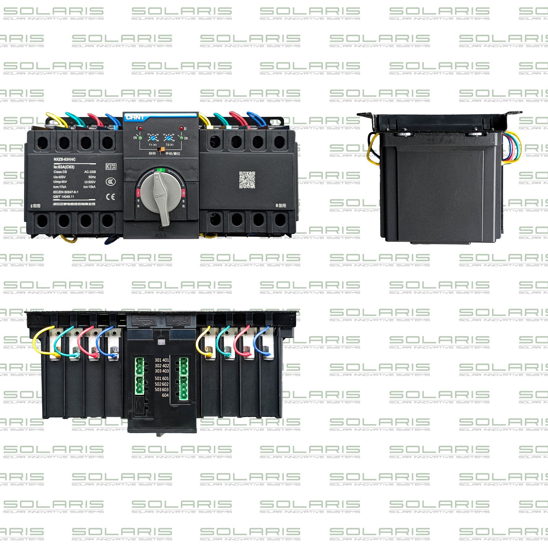SOLARIS | Your Trusted Partner.... Chint NXZB-63H 63A: Reliable 4P Panel Automatic Transfer Switch